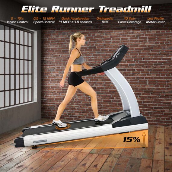 Elite Runner Treadmill by 3G Cardio - Marathon Runner's Treadmill