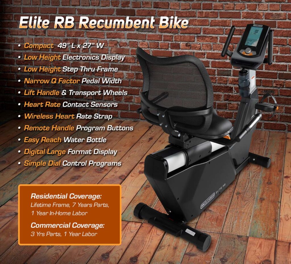 Elite RB X Recumbent Bike - 3G Cardio