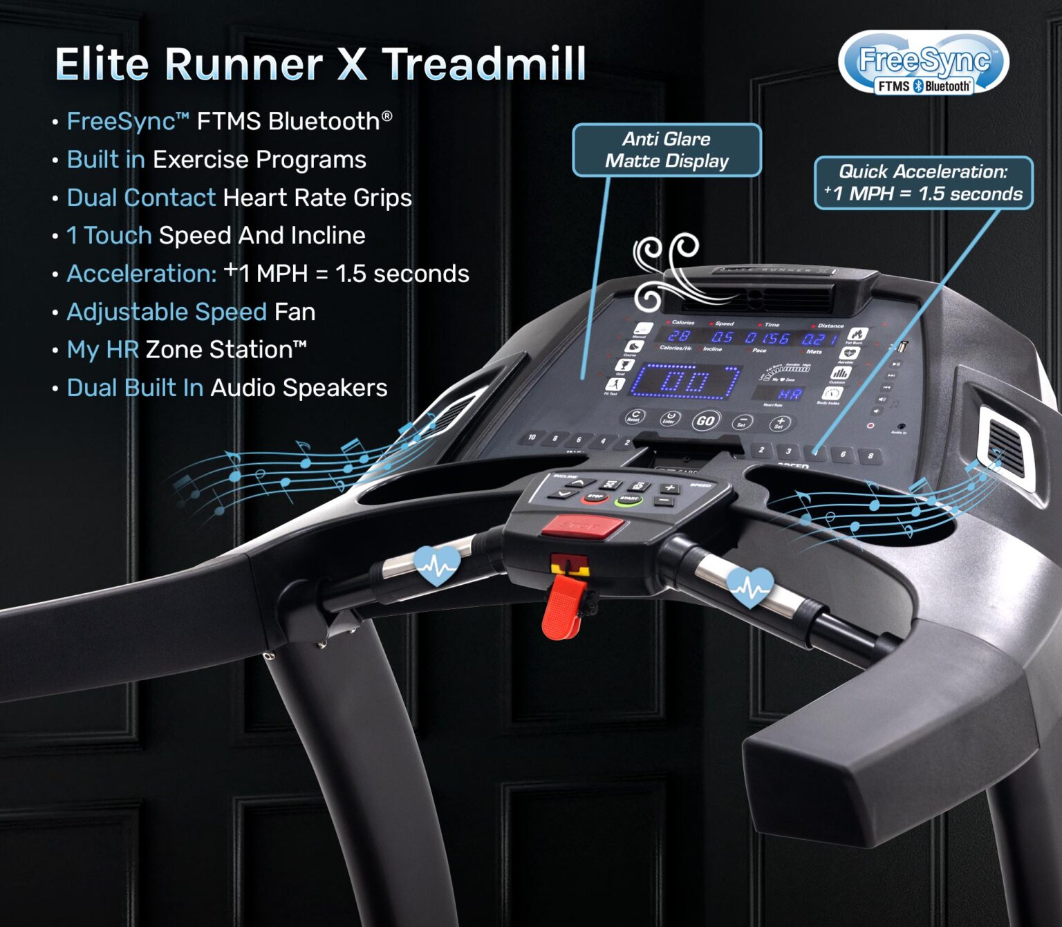 Elite Runner Treadmill by 3G Cardio - Marathon Runner's Treadmill