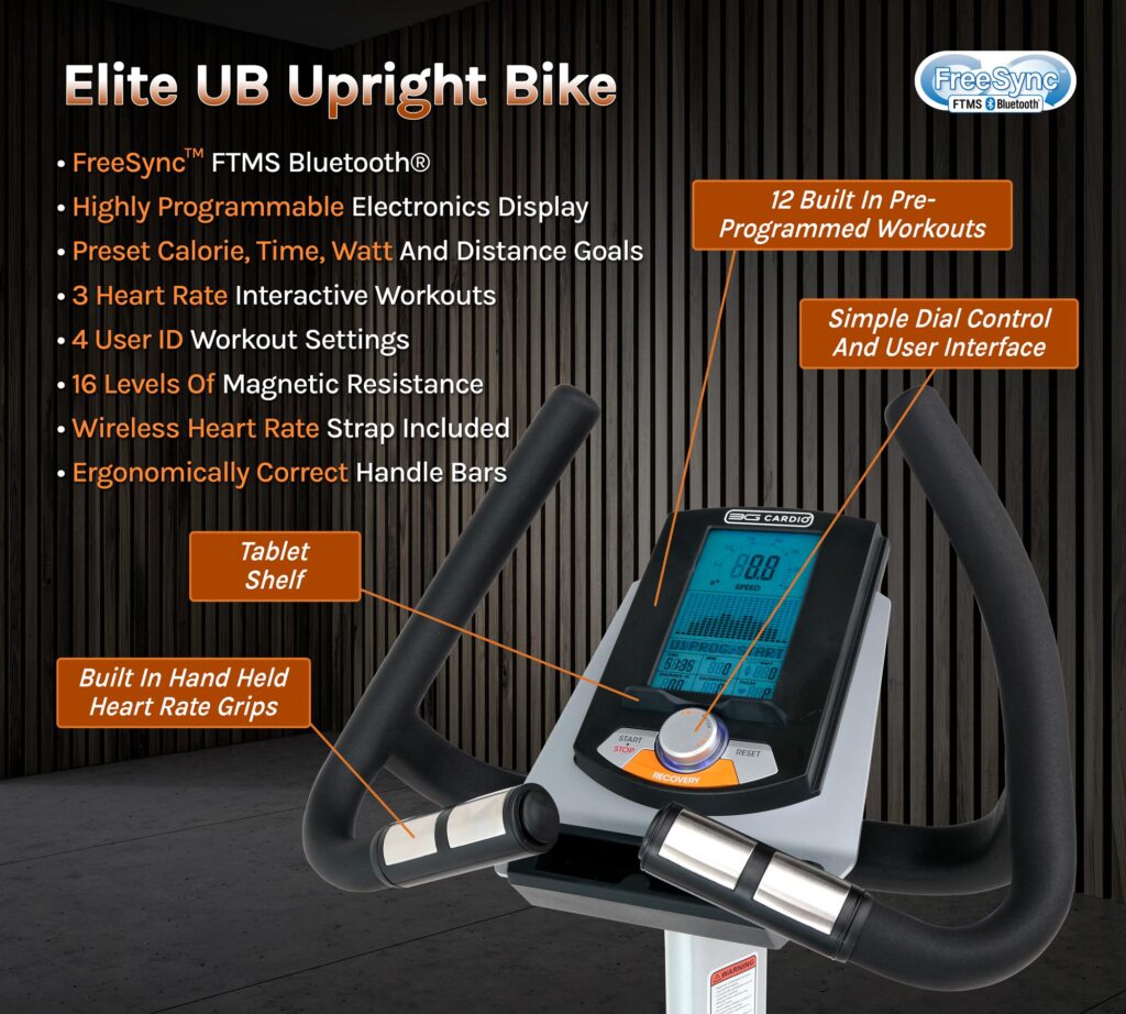 Elite UB X Upright Bike - 3G Cardio